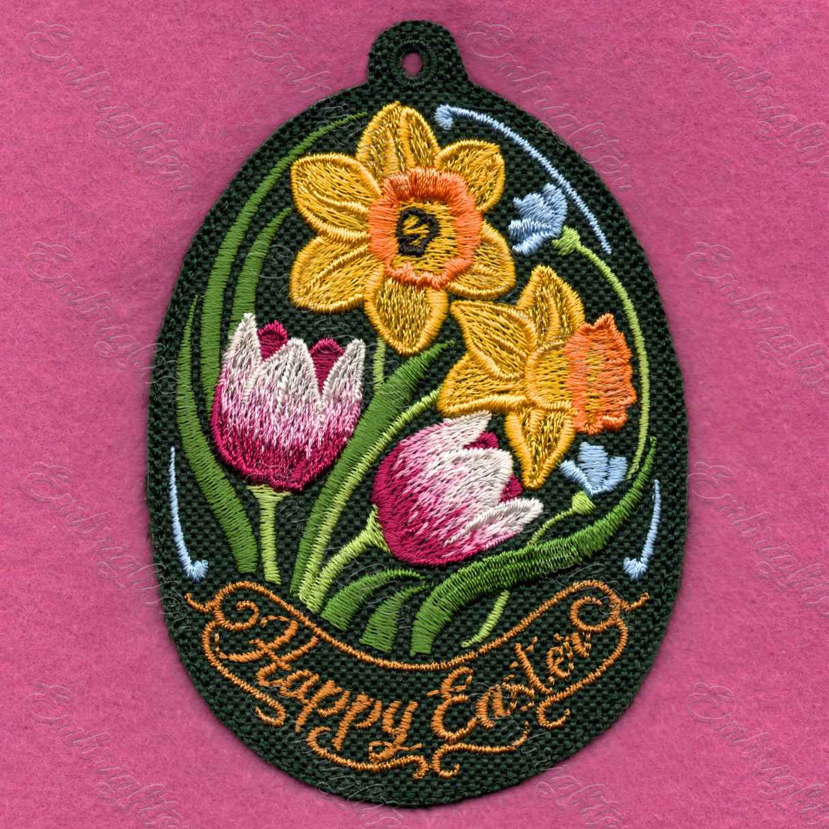 Happy Easter - Elegant Easter Egg ITH Embroidery Design Set – Embrighter