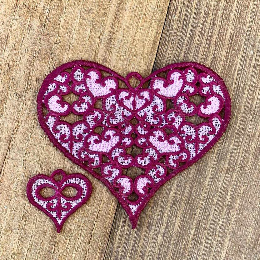 FSL Heart Duo machine embroidery designs – Embrighter
