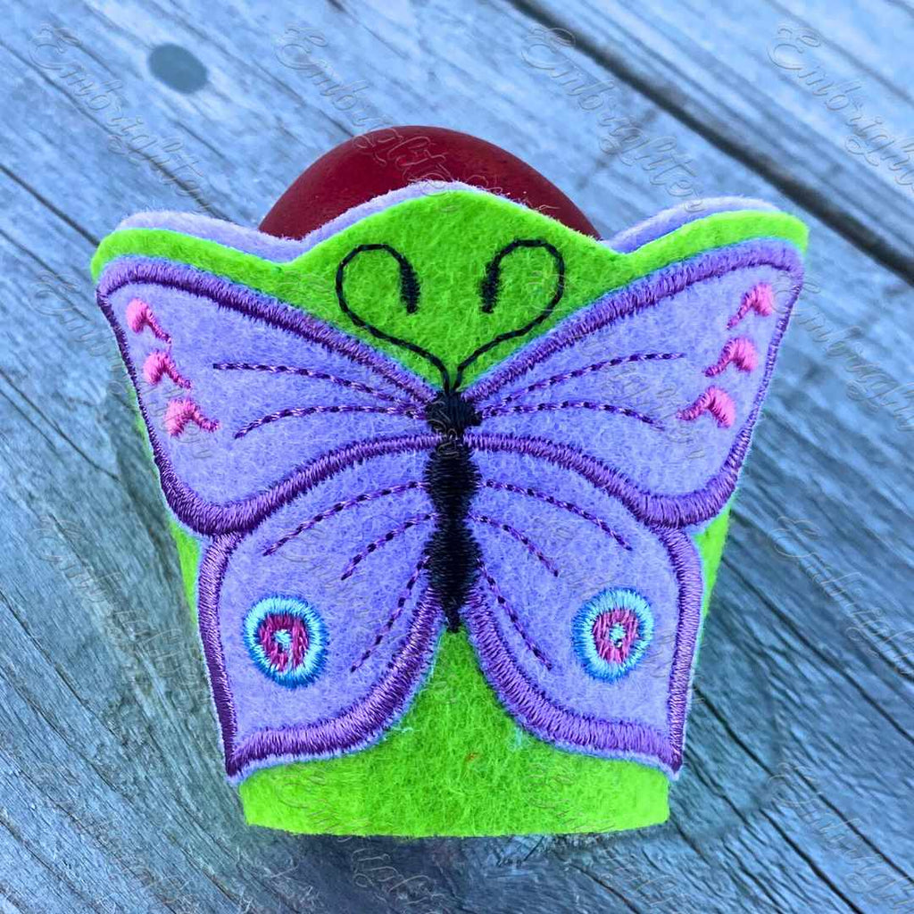 Spring Garden Easter egg holder ITH embroidery design set – Embrighter