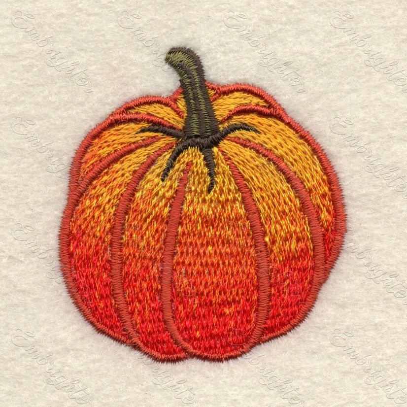 Vegetables - Pumpkin embroidery design – Embrighter