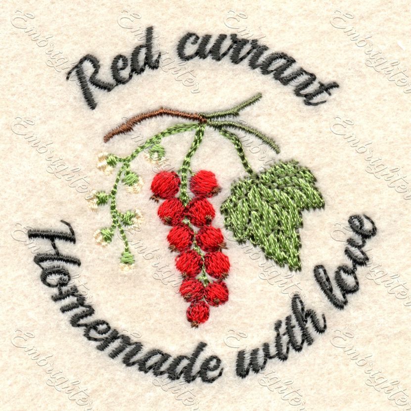 Jar lid cover embroidery design set No. 2 – Embrighter