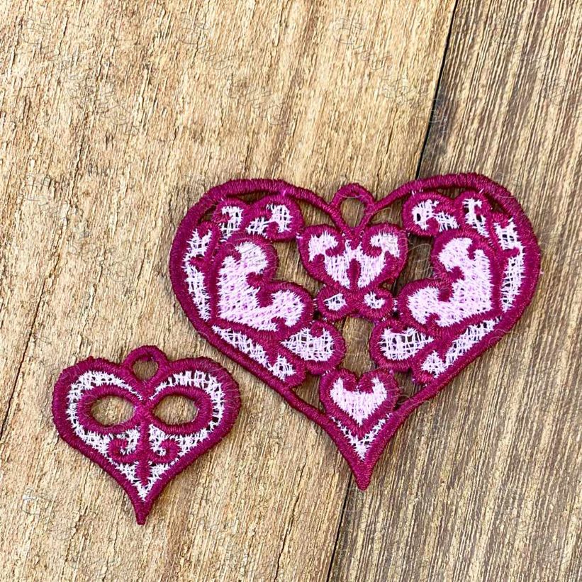 FSL Heart Duo machine embroidery designs – Embrighter