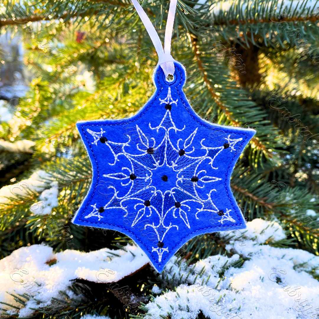 ITH filigree snowflake embroidery design set – Embrighter