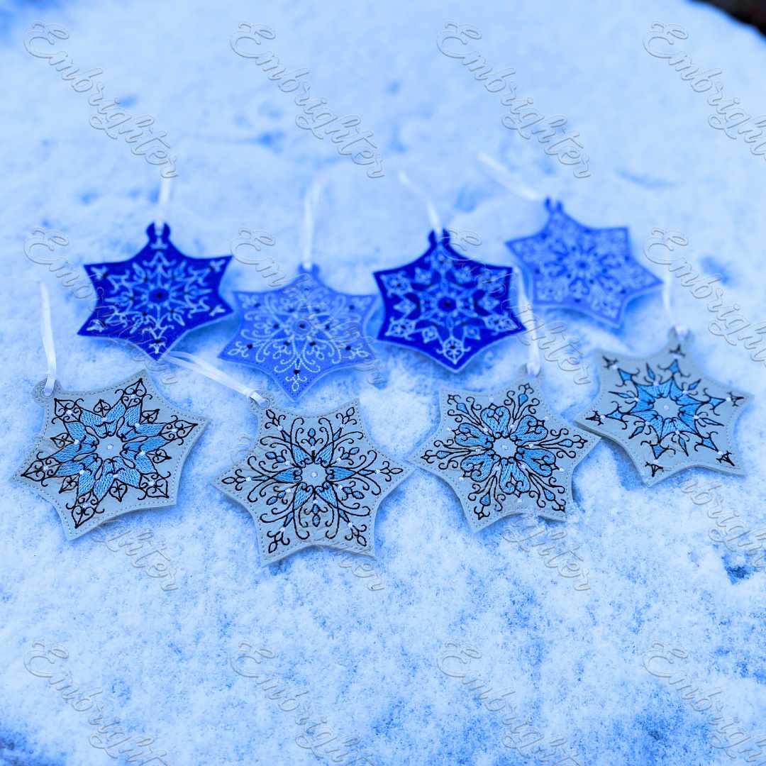 ITH filigree snowflake embroidery design set – Embrighter