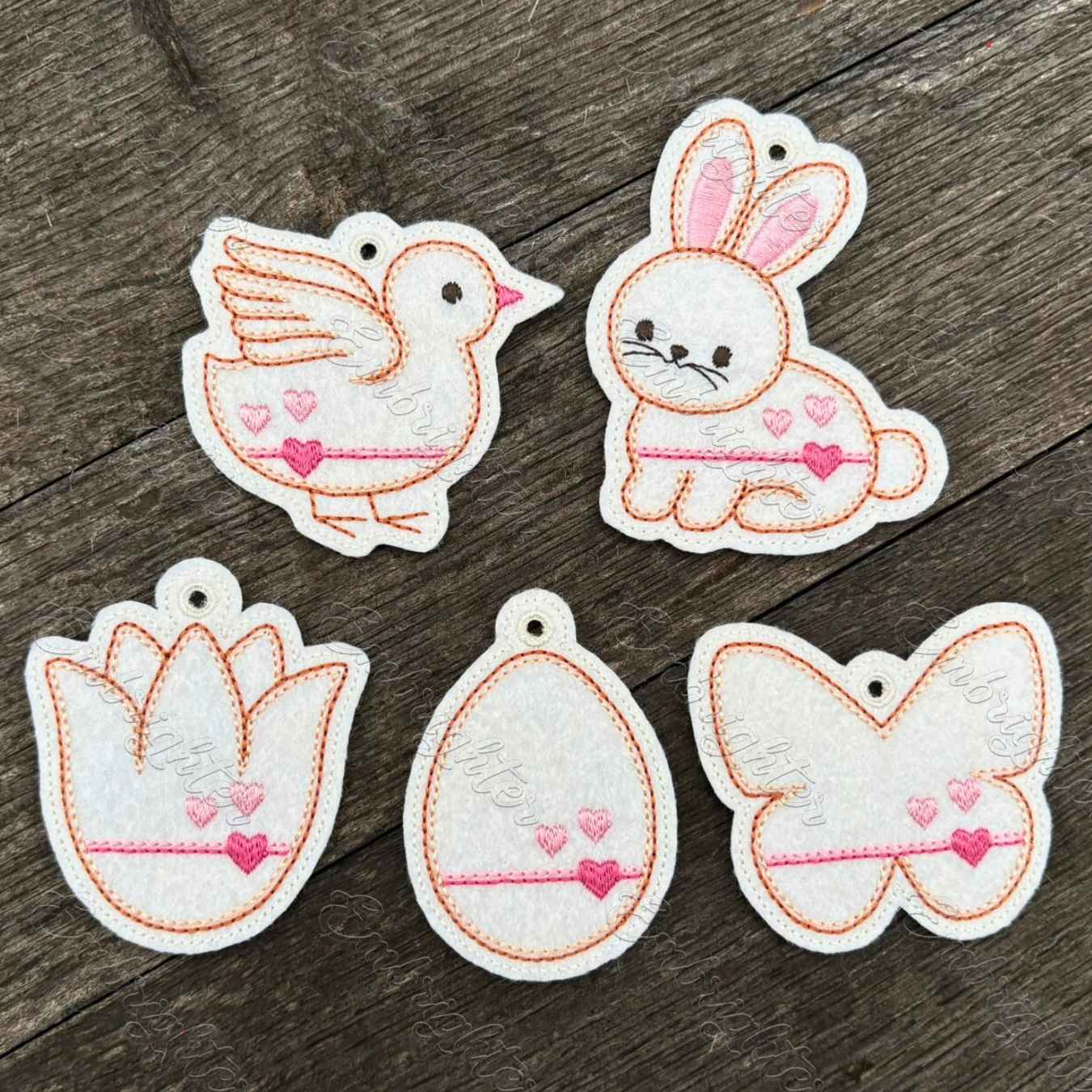Springtime Bunny & Friends ITH Easter embroidery design set – Embrighter