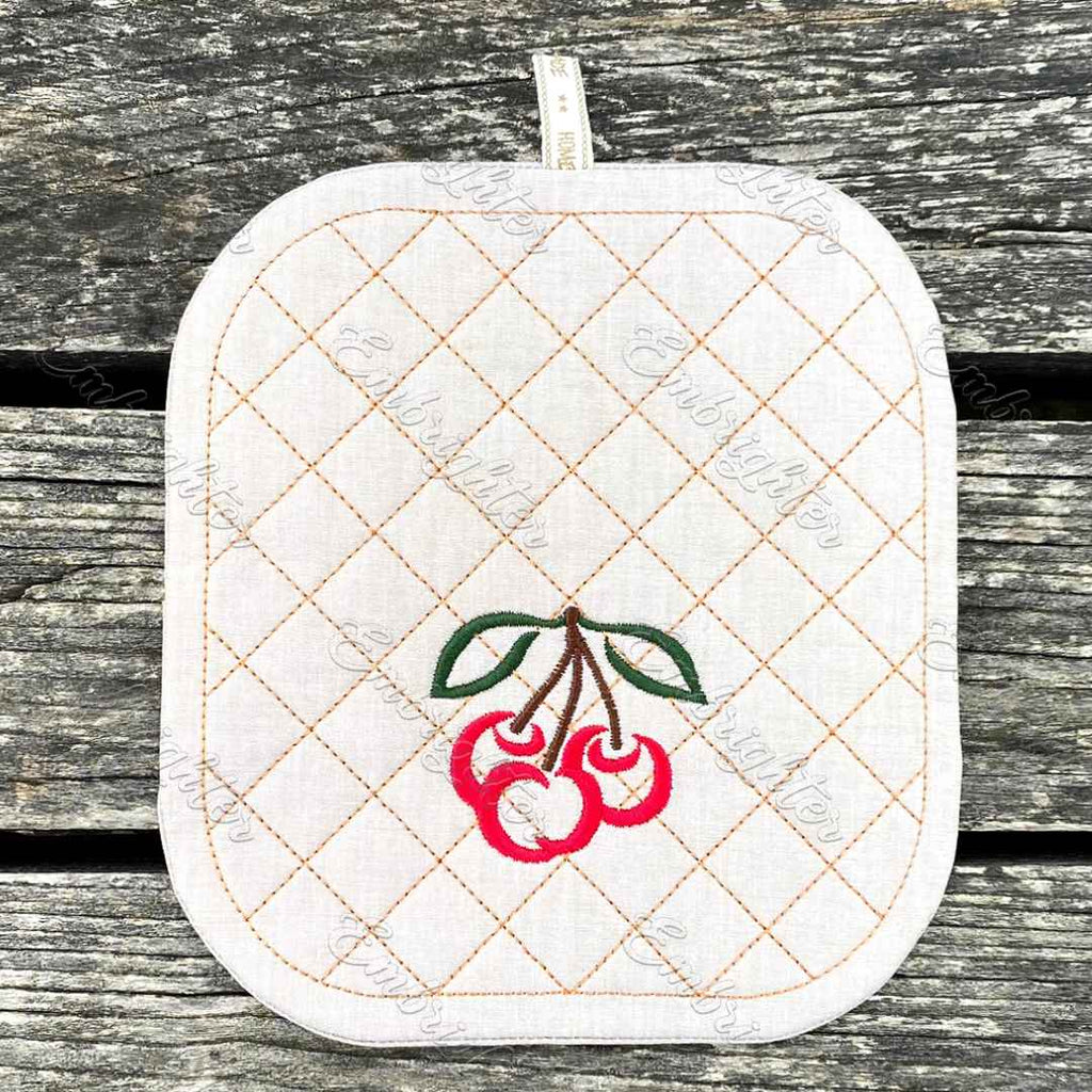 Customizable, blank ITH pot holder embroidery design set with 4 embroi – Embrighter