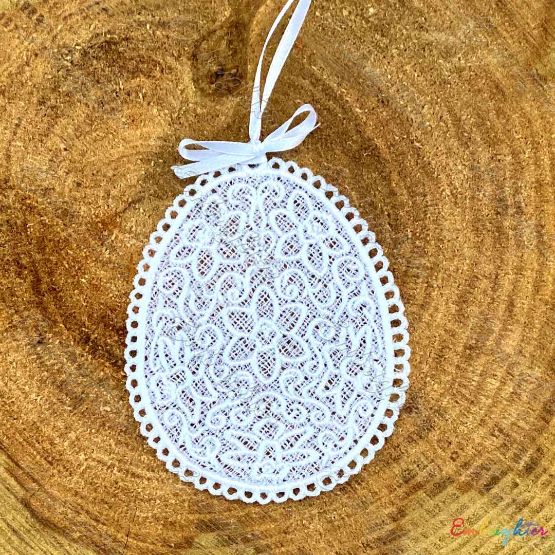 FSL daffodil Easter egg embroidery design – Embrighter