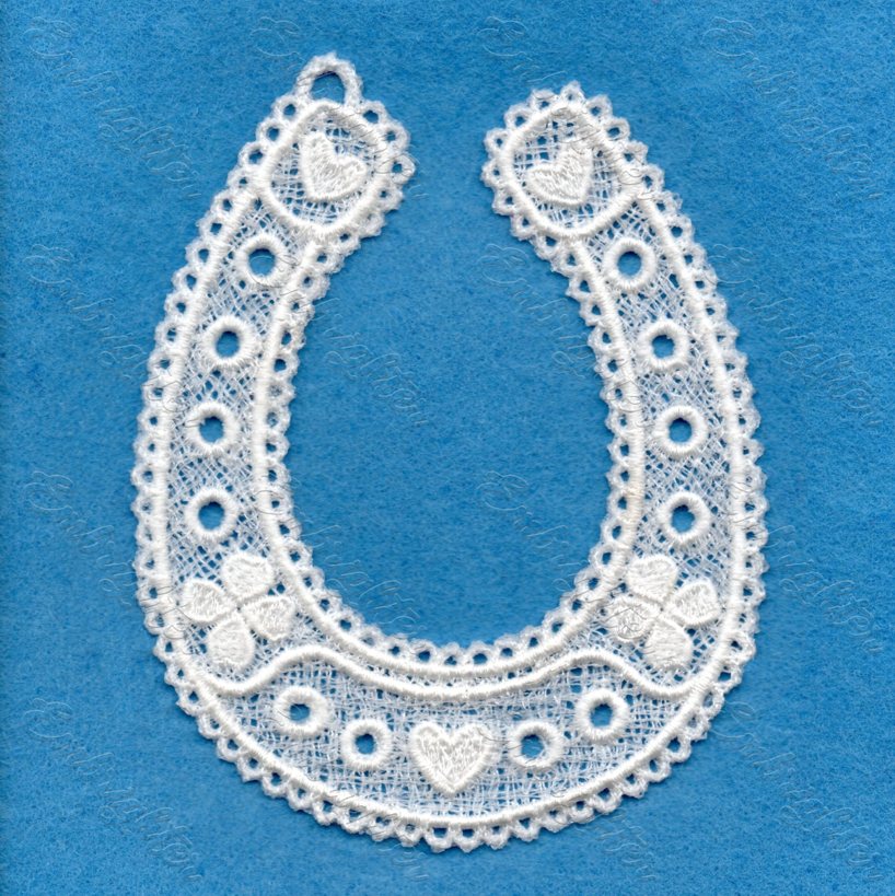 Lucky horseshoe FSL machine embroidery design – Embrighter