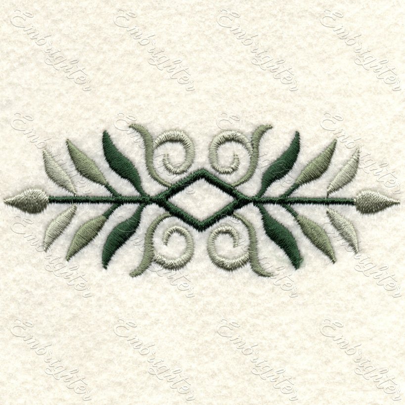 Embroidery design - Leaf border by Embrighter