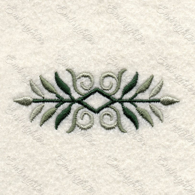 Embroidery design - Leaf border by Embrighter