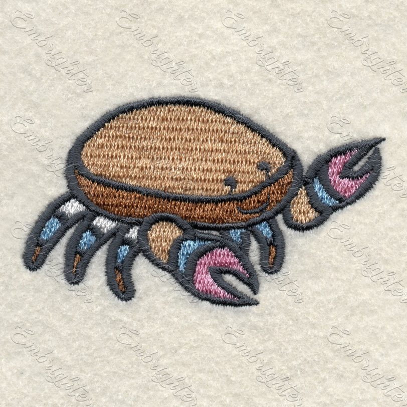 Embroidery design - baby sea crab by Embrighter