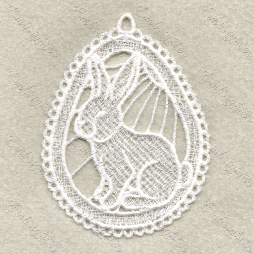 Easter FSL bunny machine embroidery design – Embrighter