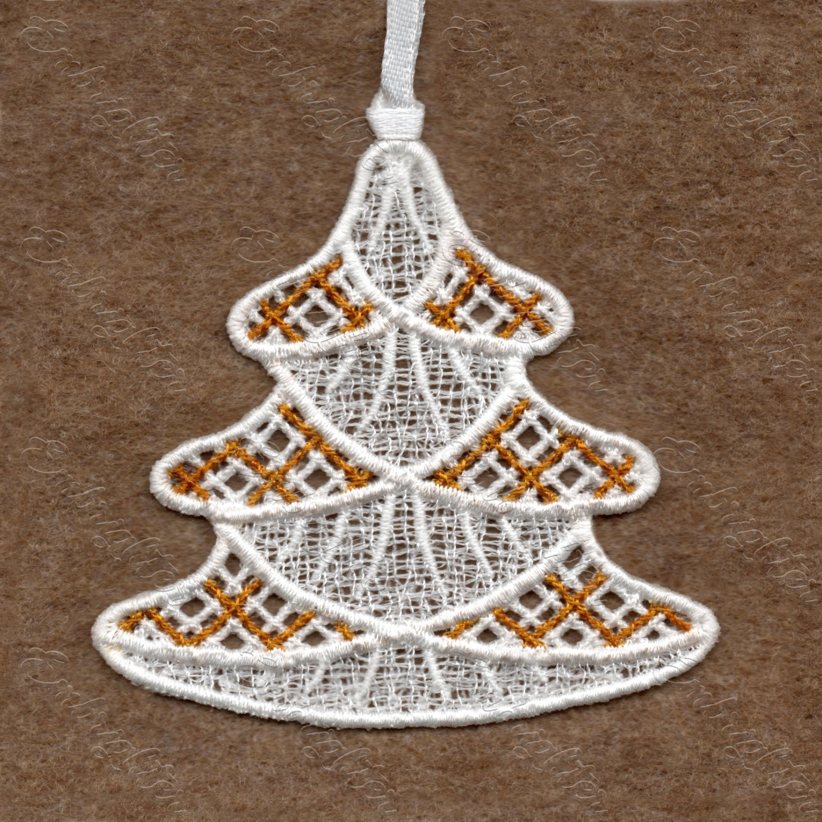 FSL tree christmas ornament embroidery design – Embrighter
