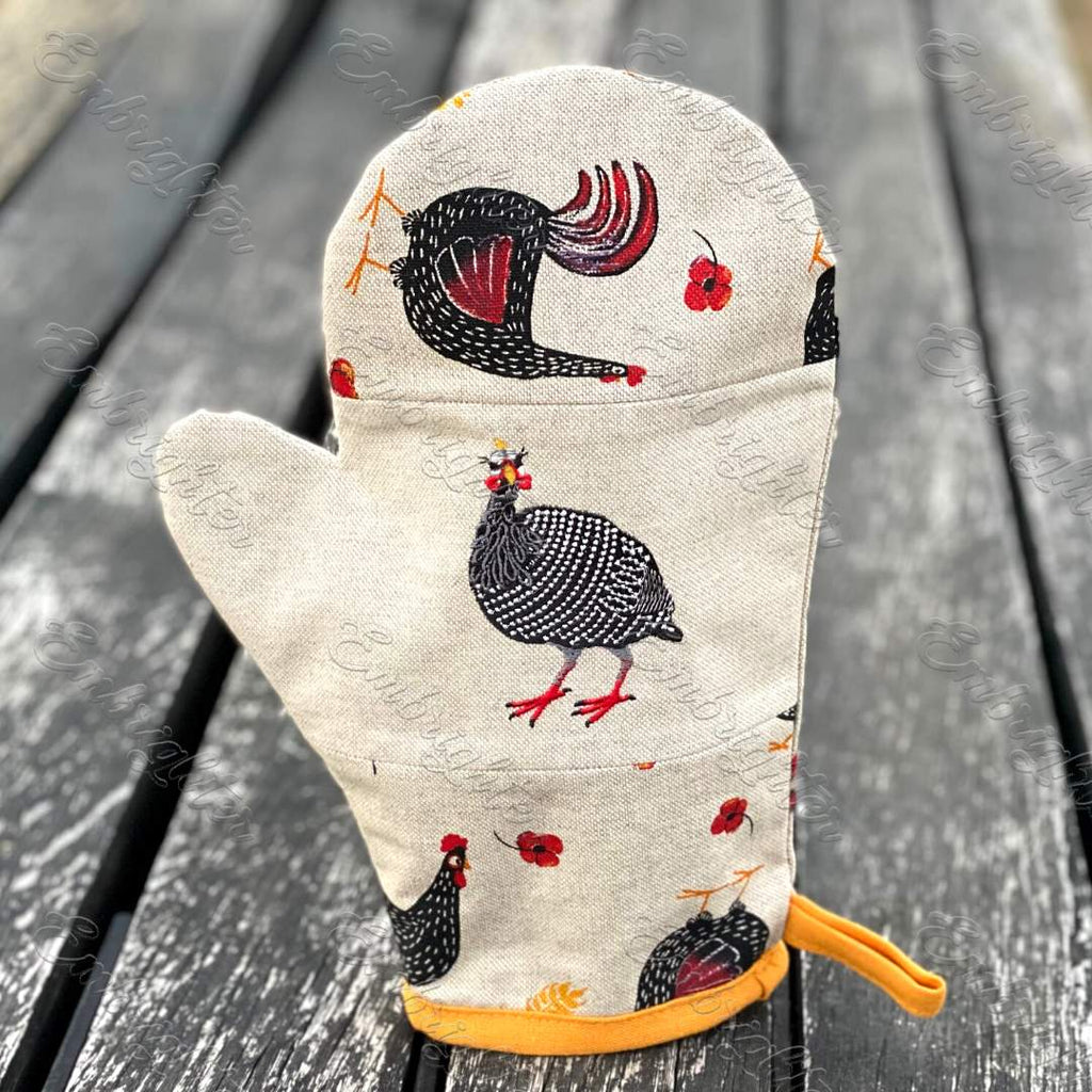 Guinea fowls embroidery design set – Embrighter