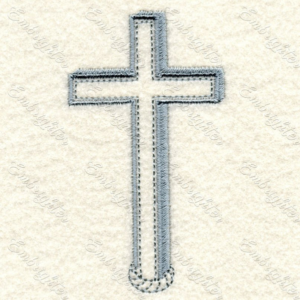 Latin christian cross embroidery design – Embrighter