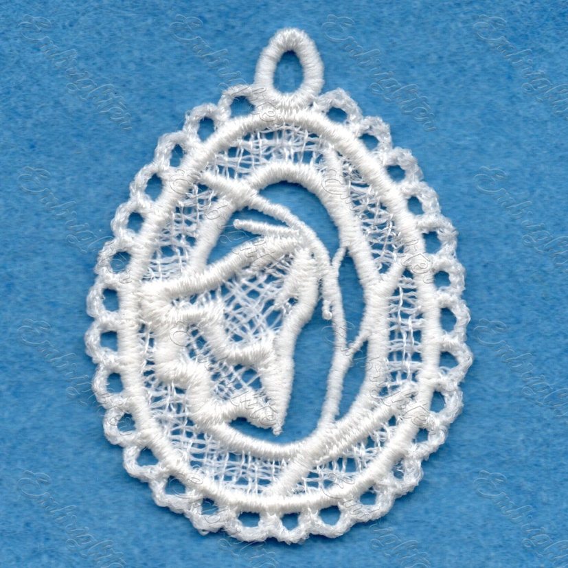 Easter FSL mini ornament embroidery design set 9+1 – Embrighter