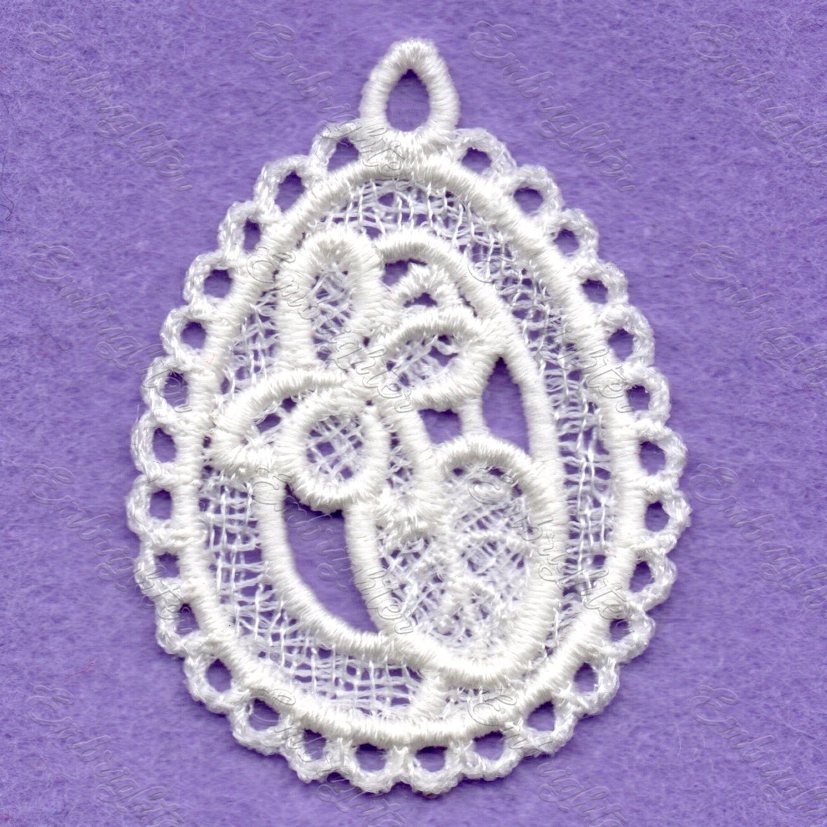 Easter FSL mini ornament embroidery design set 9+1 – Embrighter
