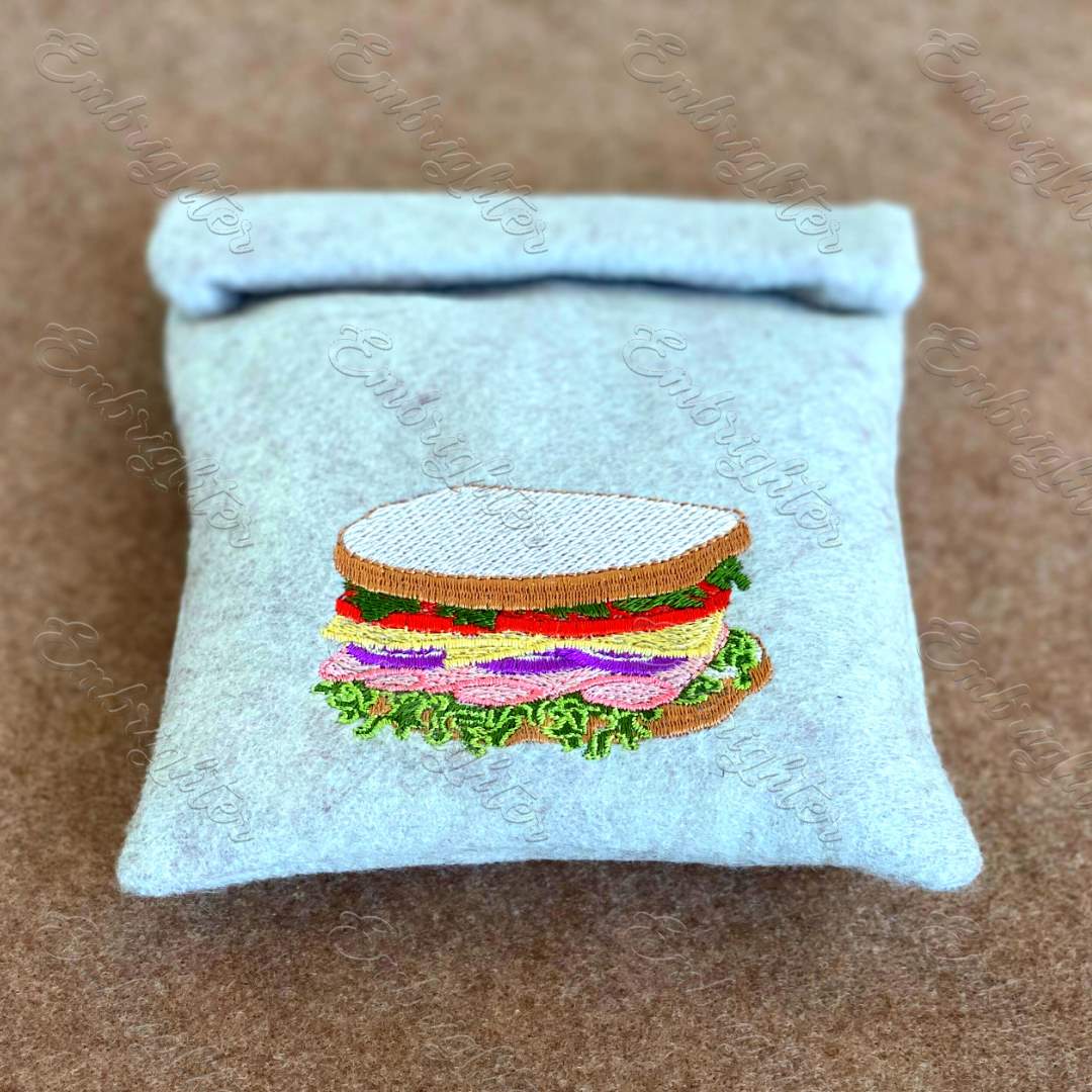 Sandwich machine embroidery design – Embrighter