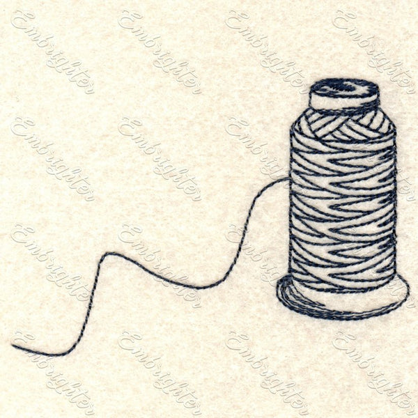 Line drawing sewing tools embroidery design set – Embrighter